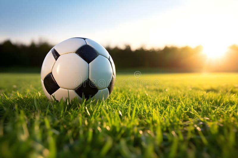 Soccer Ball on the Field - Ai Generated Stock Illustration ...