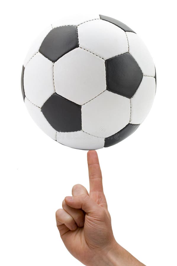 Soccer Ball At Finger Picture. Image: 5328225