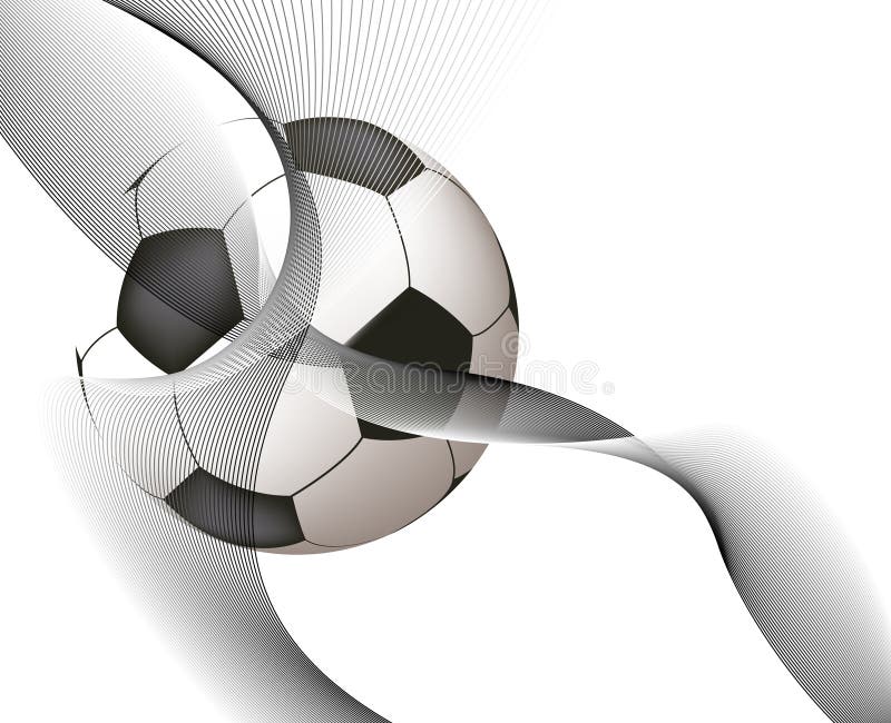 Soccer ball flying stock vector. Illustration of sporting - 7323011