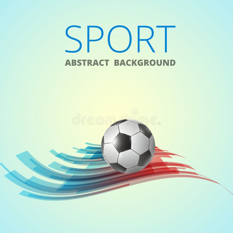 Soccer ball with trail stock vector. Illustration of play - 46353759