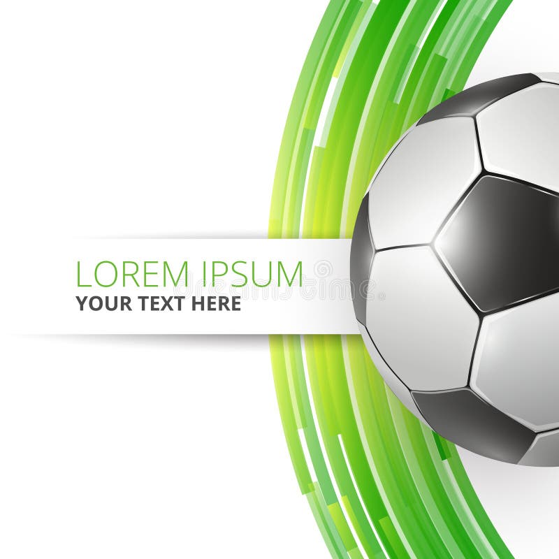 Soccer ball with trail stock vector. Illustration of play - 46353759