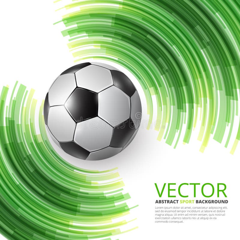 Soccer ball with trail stock vector. Illustration of play - 46353759