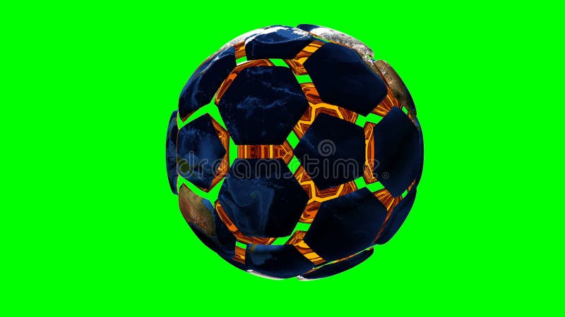 Soccer Ball in the Form of a Planet in Space,, Maps and Textures ...