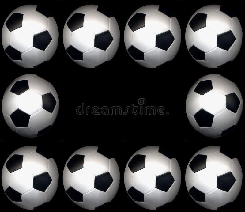 Soccer ball frame stock illustration. Illustration of white - 11912146