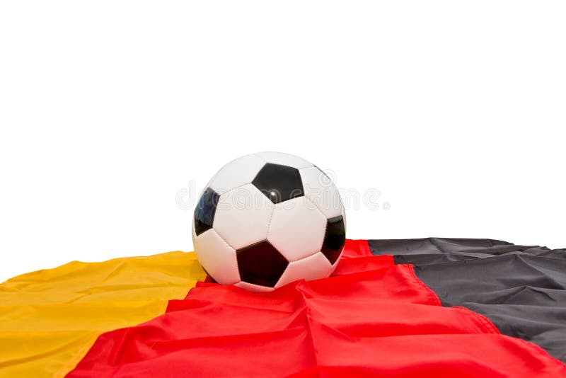 Soccer ball an german flag stock image. Image of competitor - 24751013