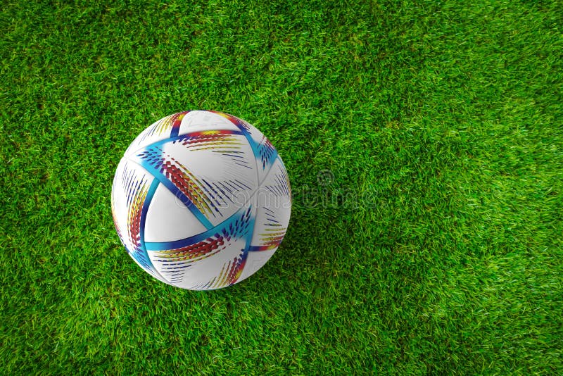 Fifa World Cup Qatar 2022 Football Grass Background Editorial ...