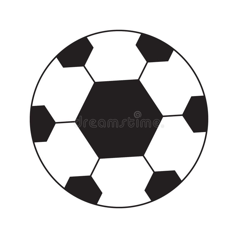 Hexagonal ball pattern stock vector. Illustration of soccer - 253704606