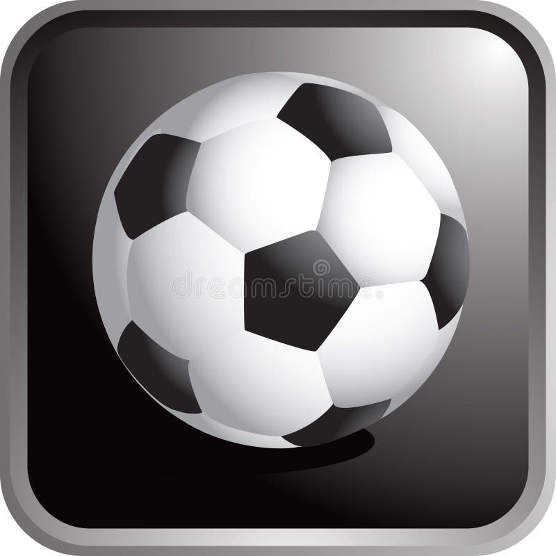 Soccer ball icon stock vector. Illustration of close, design - 8915436