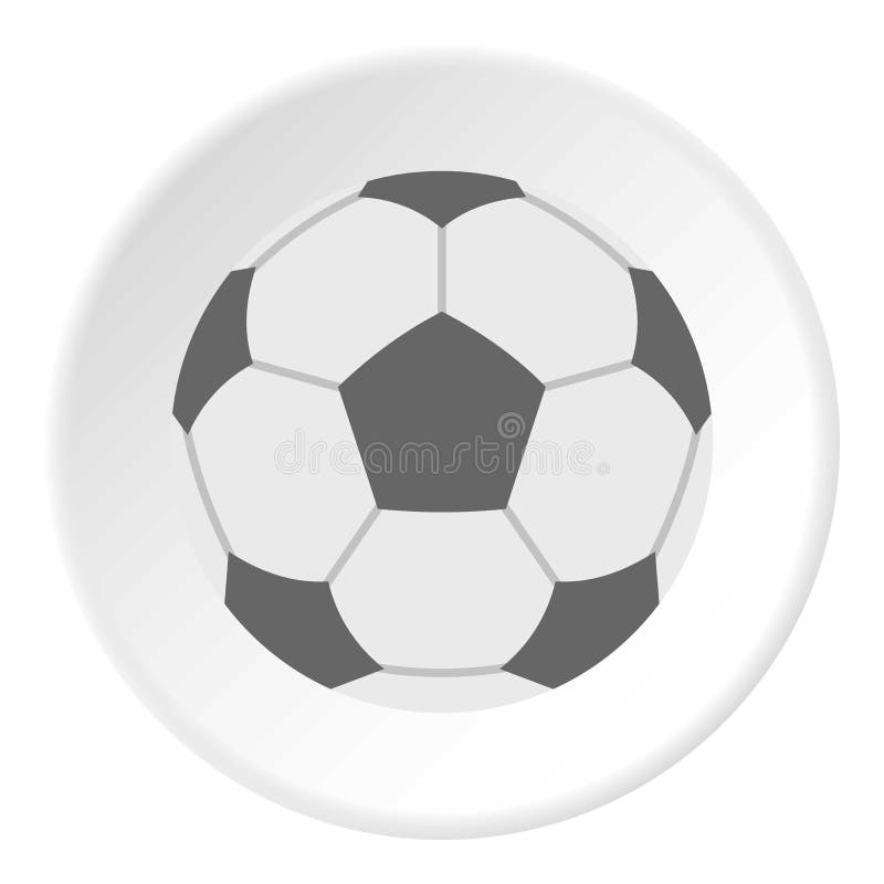 Soccer ball icon circle stock vector. Illustration of design - 95406050