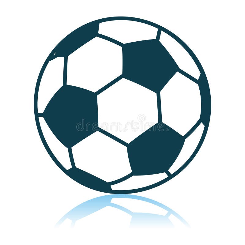 Soccer Ball Icon stock vector. Illustration of play - 147186130