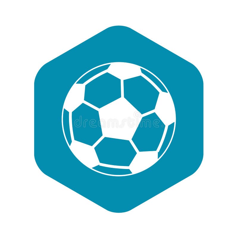 Soccer Ball Icon in Simple Style Stock Vector - Illustration of ...