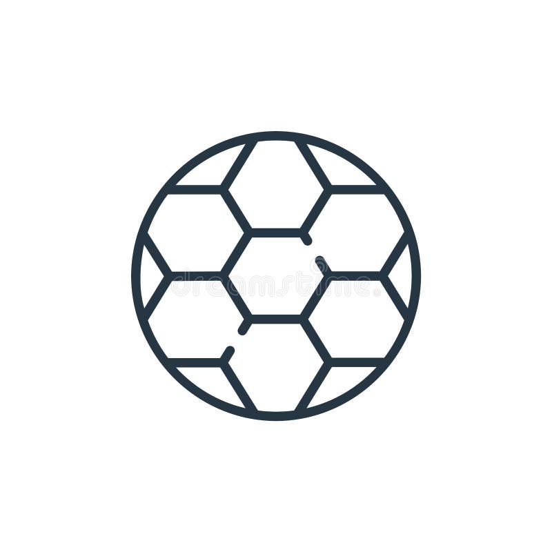 Soccer Ball Icon Vector from Sports Concept. Thin Line Illustration of ...