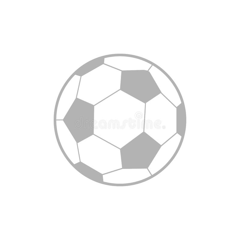 Soccer Ball Icon on a White Background, Vector Illustration Stock ...