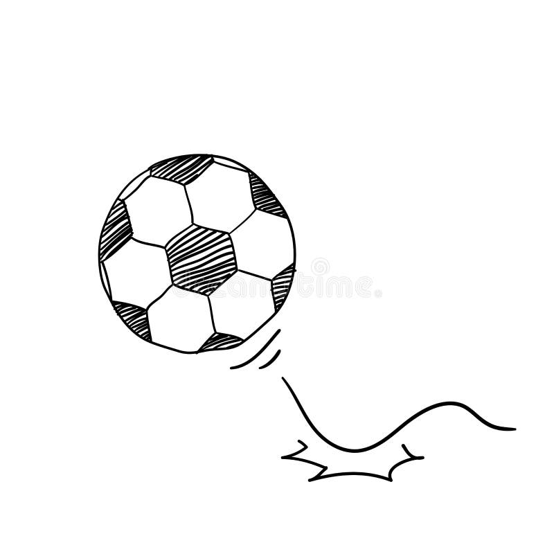 Soccer Ball Illustration Handdrawn Doodle Style Vector Stock Vector ...