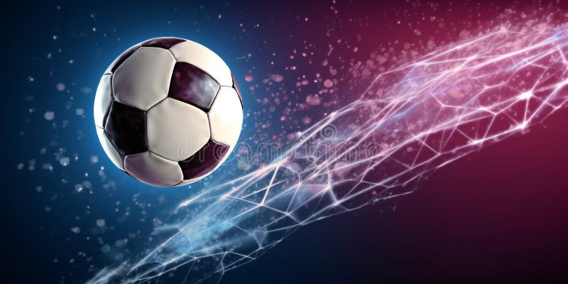 Soccer Ball Impacting the Net Stock Illustration - Illustration of ...