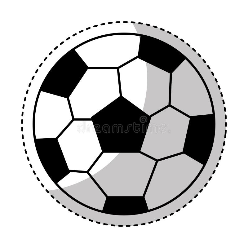 Soccer ball isolated icon stock vector. Illustration of tournament ...