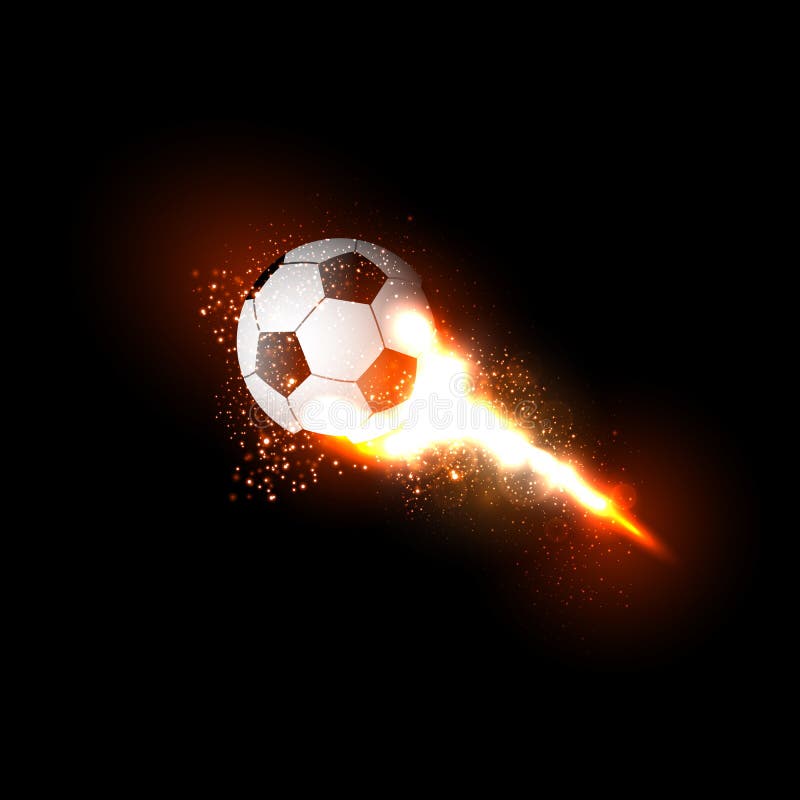 Soccer ball light design stock vector. Illustration of glow - 65828292