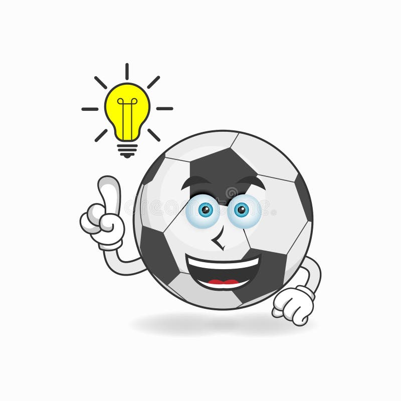 The Soccer Ball Mascot Character with an Expression Gets an Idea ...
