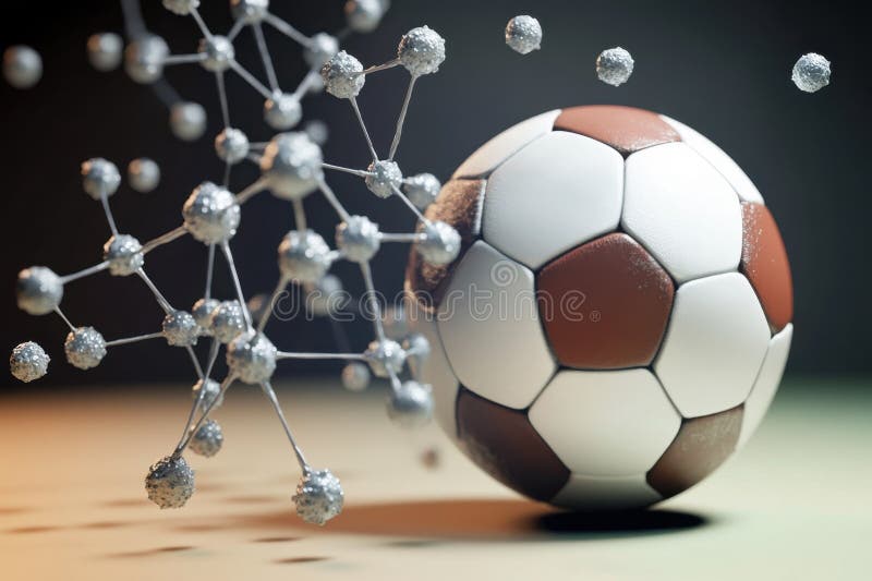 Soccer Ball in Motion with Molecular Structure in Dynamic Composition ...