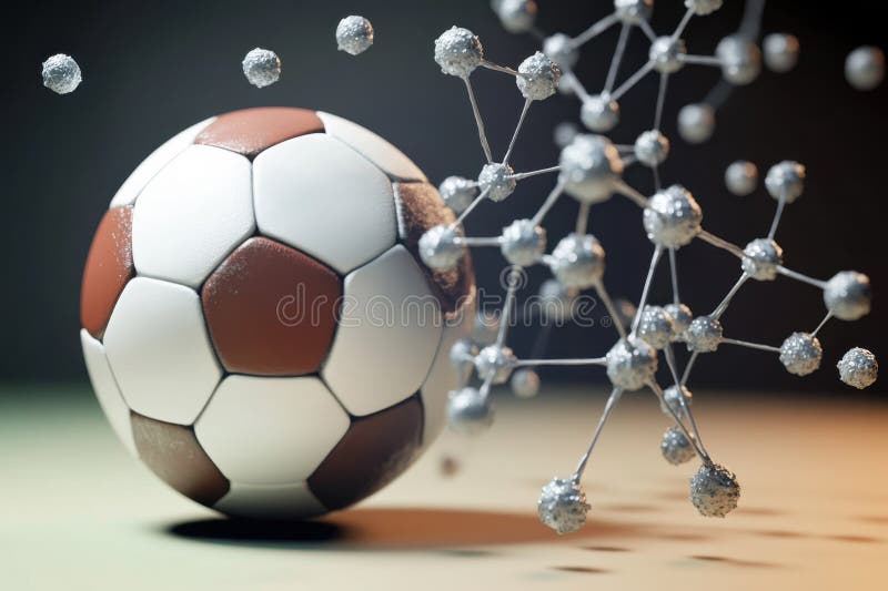 Soccer Ball in Motion with Molecular Structure in Dynamic Composition ...