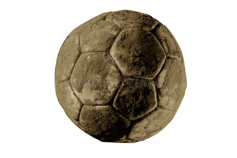 Soccer ball old net stock photo. Image of retro, ground - 129557980
