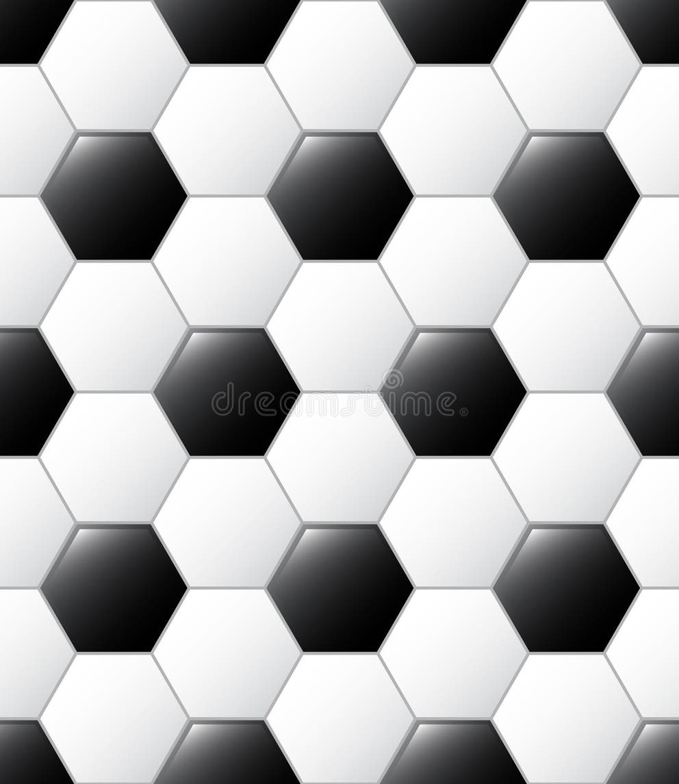Black White Soccer Ball Pattern Stock Illustrations – 10,248 Black ...