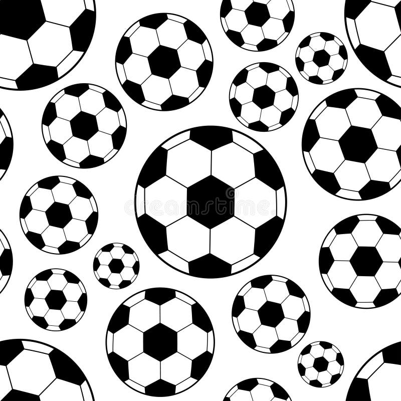 Soccer ball pattern. stock vector. Illustration of leather - 116562164