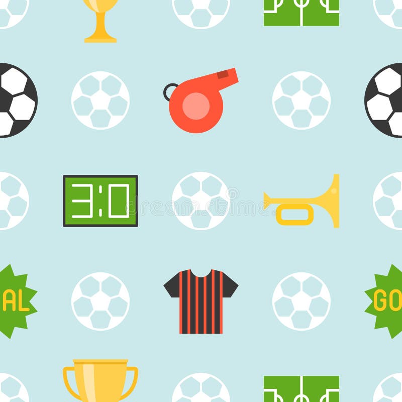 Soccer Ball Pattern, Seamless for Use As Wallpaper Stock Vector ...