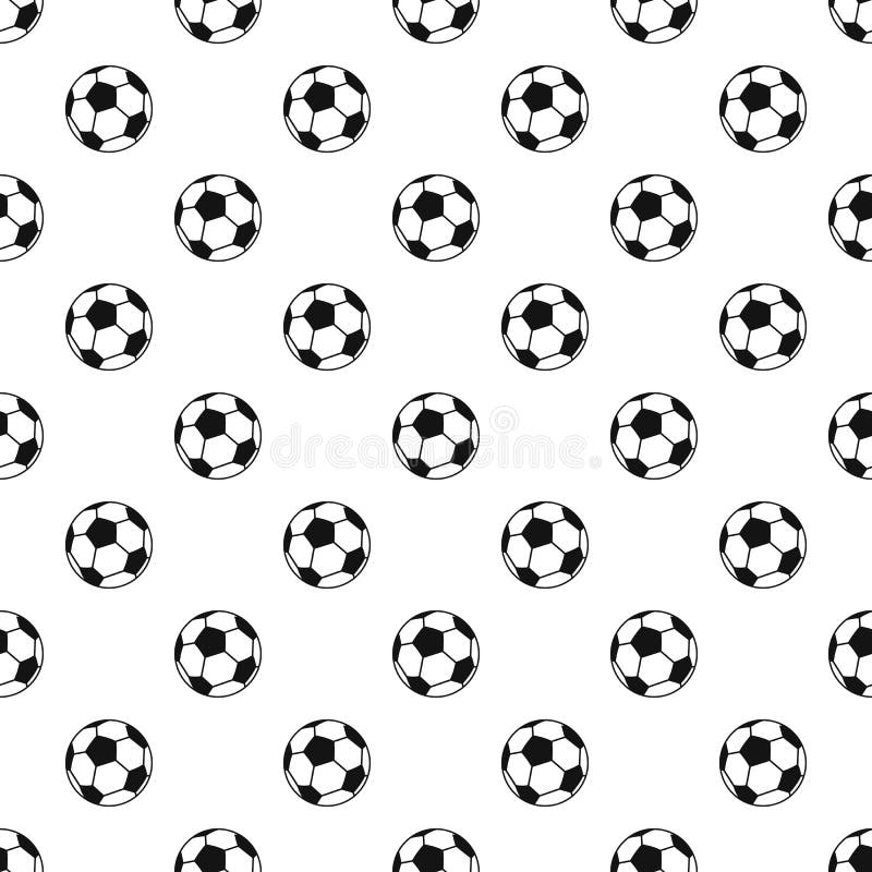 Soccer ball pattern vector stock vector. Illustration of leather ...
