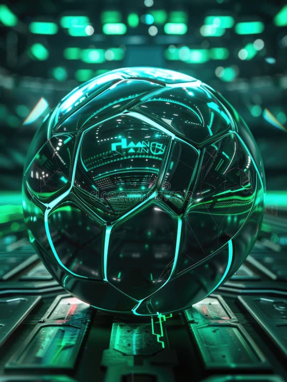 A Soccer Ball Placed on a Standard Computer Keyboard Stock Photo ...