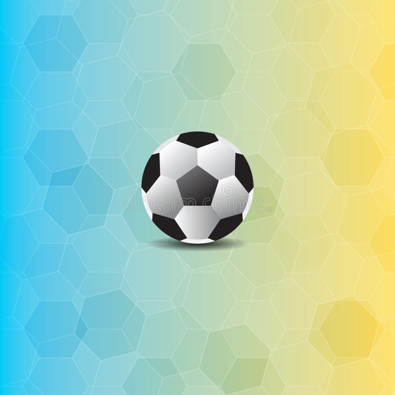 Soccer Ball in Polygon Background Stock Vector - Illustration of play ...