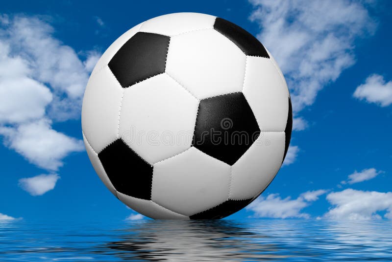 Soccer Ball with Reflection Stock Image - Image of game, ball: 2458333