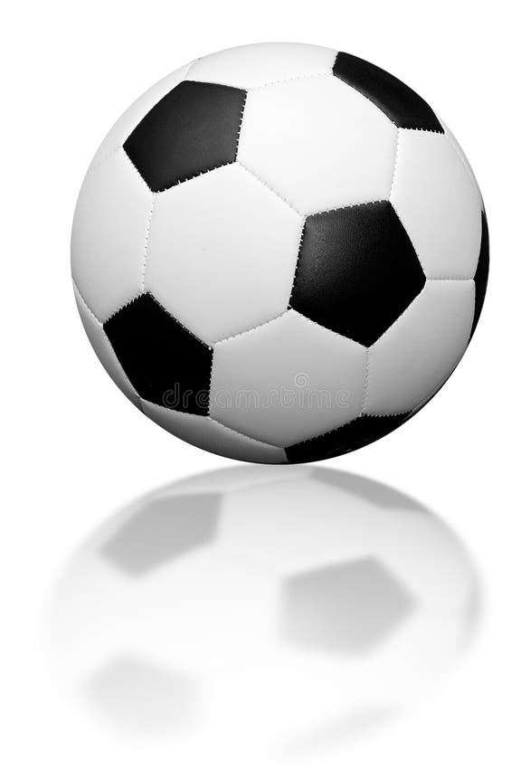 Soccer Ball with Reflection Stock Image - Image of kick, game: 2458377