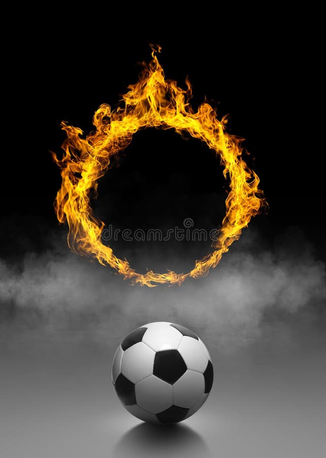Soccer Ball Flames White Background Stock Illustrations – 241 Soccer ...