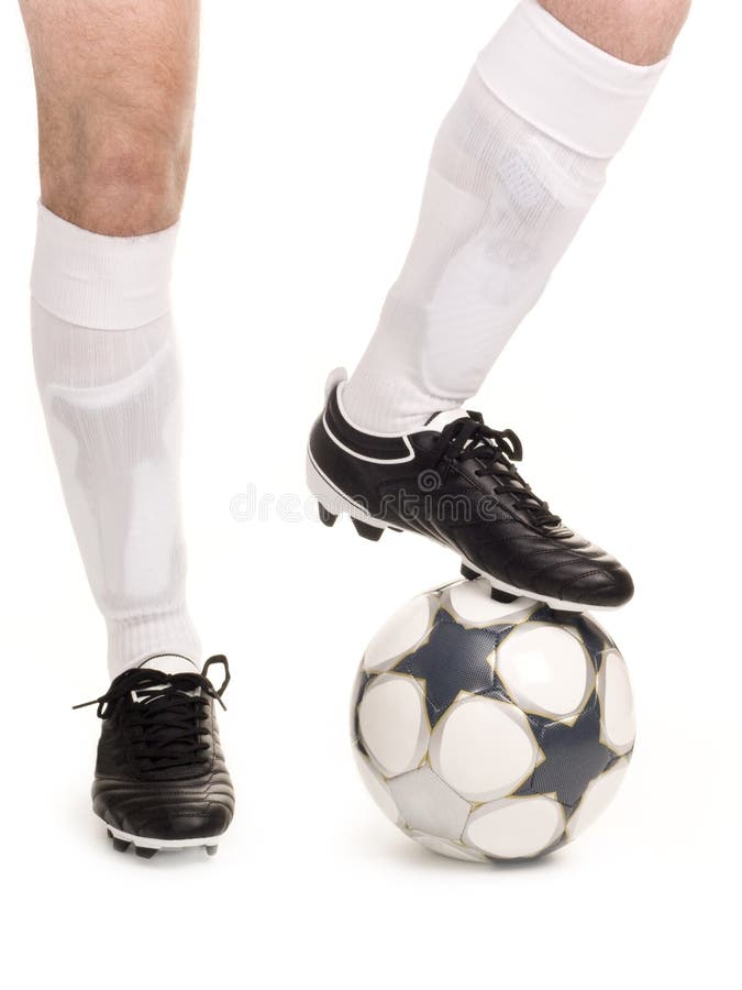 Soccer ball and shoes stock photo. Image of power, adult - 12420240