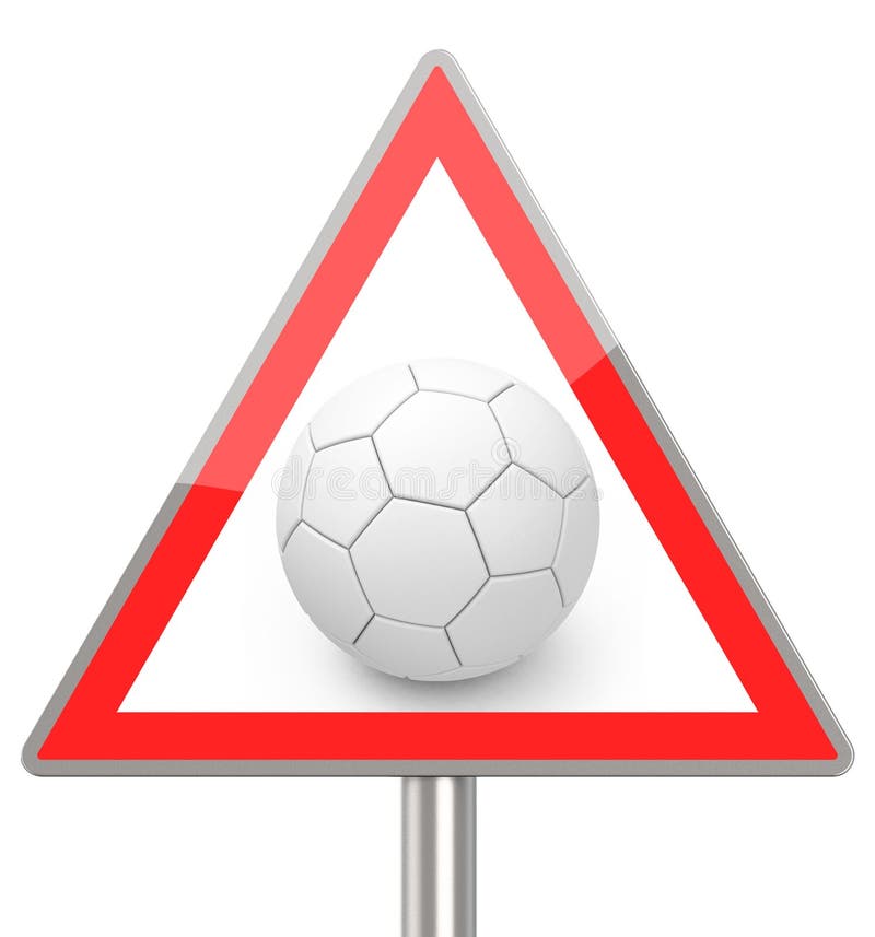 The soccer ball sign stock illustration. Illustration of leisure - 48766796