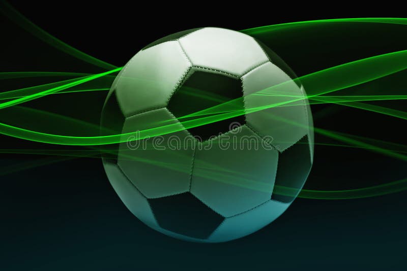 Soccer Ball with Special Effect Stock Illustration - Illustration of ...