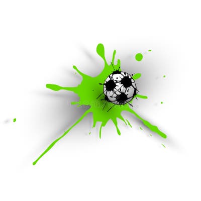 Soccer Ball, Splatter Design Stock Vector - Illustration of grunge ...