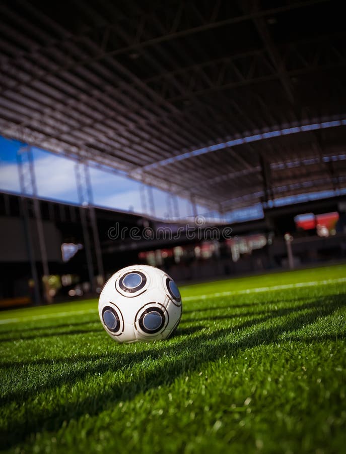 Soccer Ball Stadium stock photo. Image of field, play - 12568362