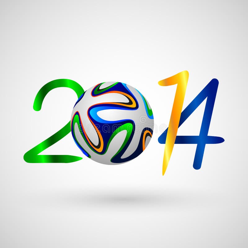 Soccer ball 2014 symbol editorial stock photo. Illustration of kicker ...