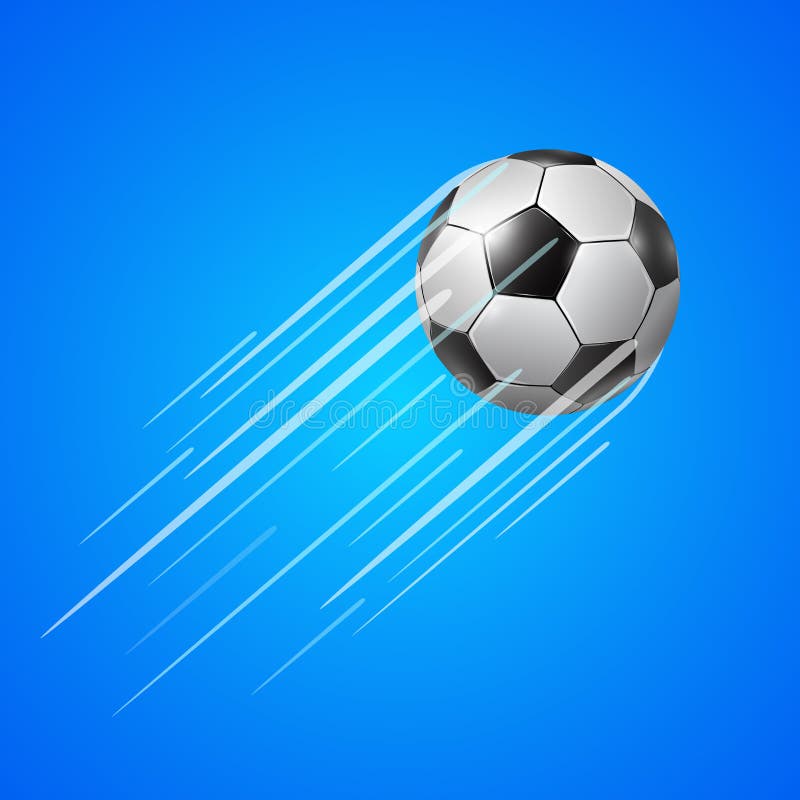 Soccer ball with trail stock vector. Illustration of element - 40219537