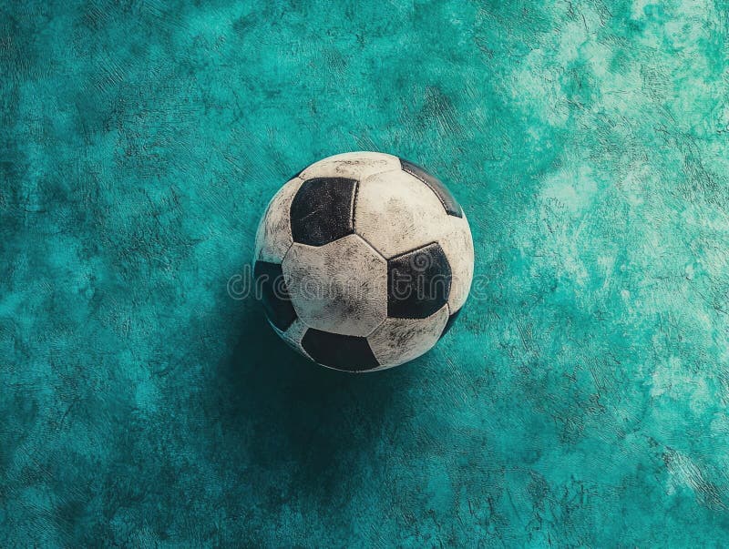 Soccer Ball Turquoise Surface Stock Photos - Free & Royalty-Free Stock ...