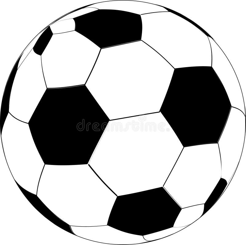 Soccer ball vector stock vector. Illustration of athletic - 10852443