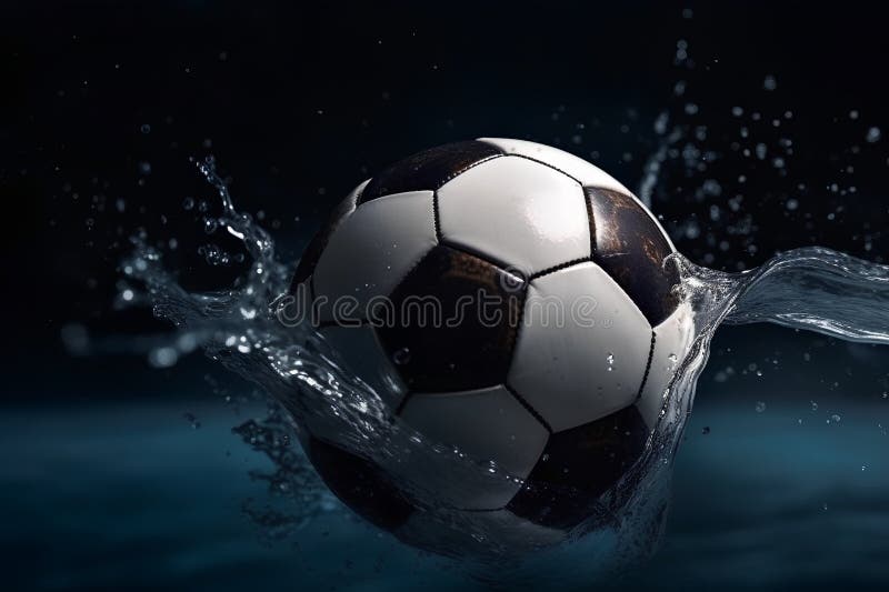 Soccer Ball Water Splash Stock Illustrations – 572 Soccer Ball Water ...