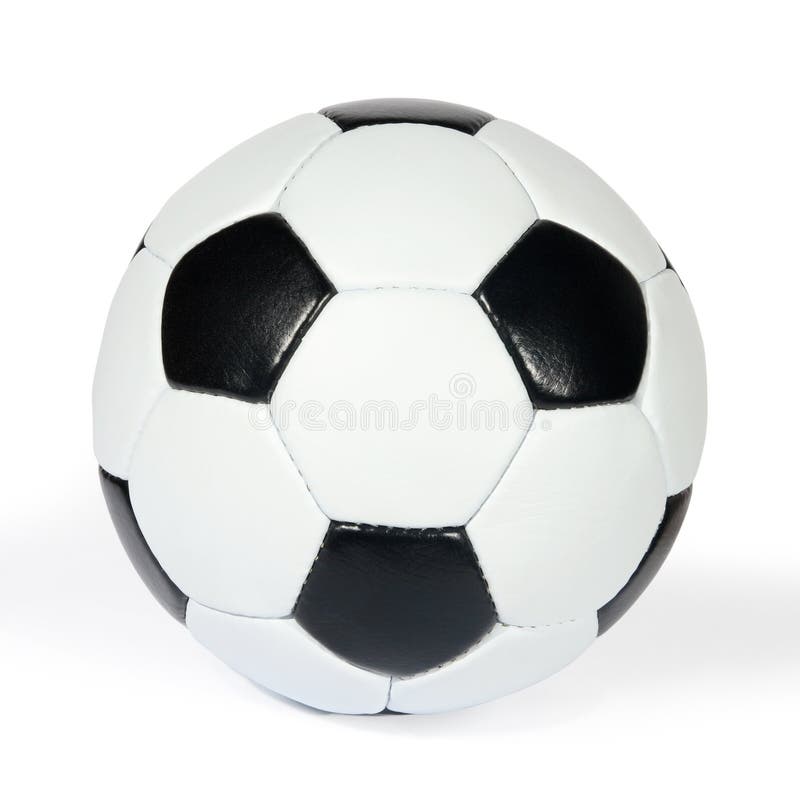 Soccer Ball On A White Background. (isolated) Stock Photo - Image of ... Soccer Ball On A White Background. (isolated) Stock Photo - Image of ...