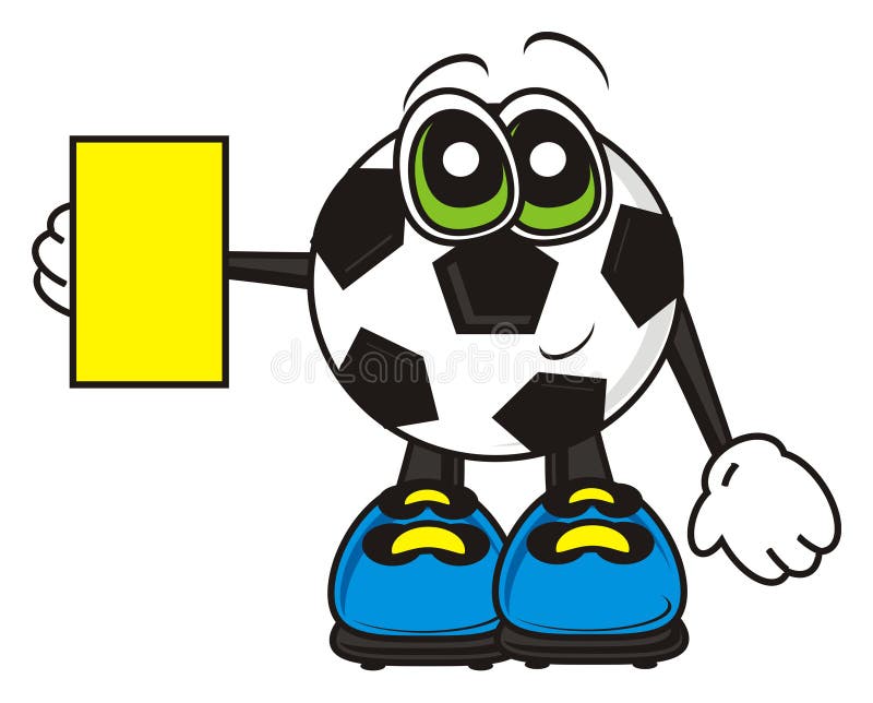 Cartoon Soccer Yellow Card Stock Illustrations – 586 Cartoon Soccer ...
