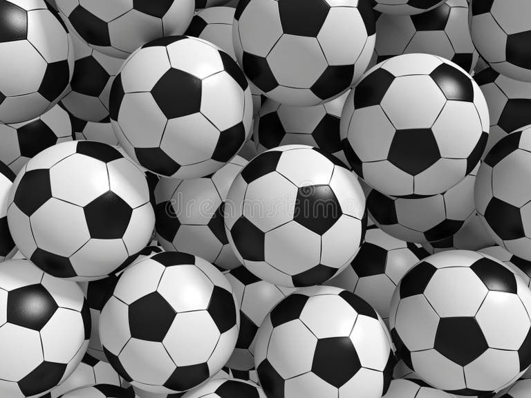 Stack Football Soccer Balls Stock Illustrations – 143 Stack Football ...