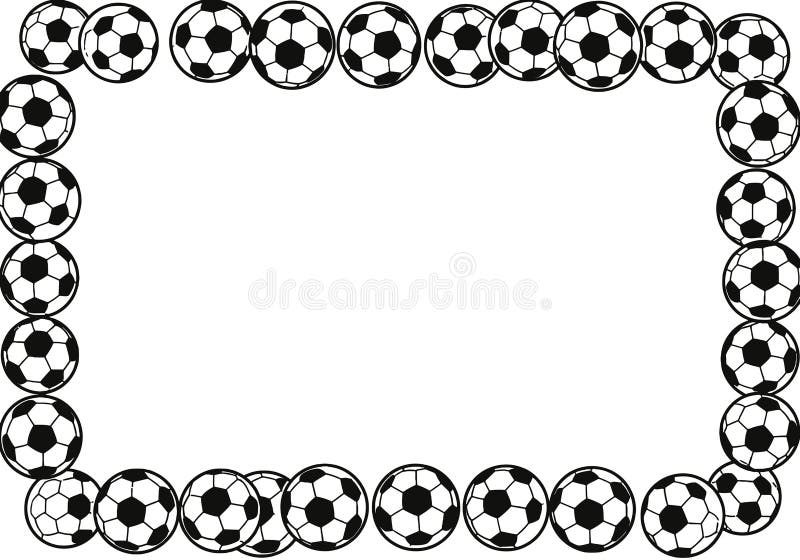 Football border clipart. stock illustration. Illustration of seamless ...