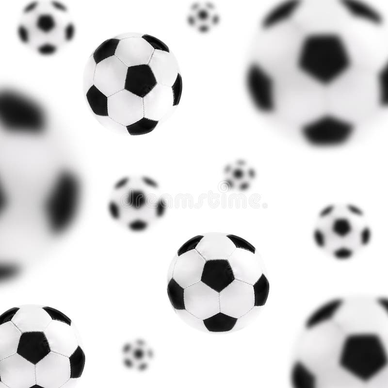 Soccer balls background stock photo. Image of leather - 5025284