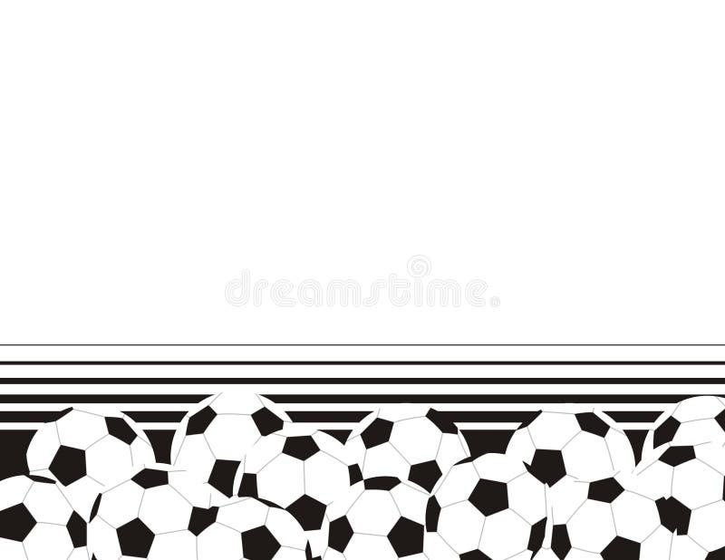 Soccer balls frame stock vector. Illustration of play - 10092864